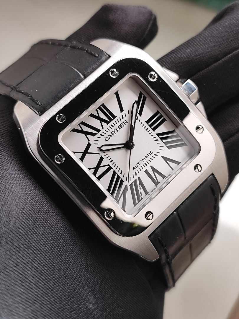 Cartier Santos 100XL with certificate, Luxury, Watches on Carousell