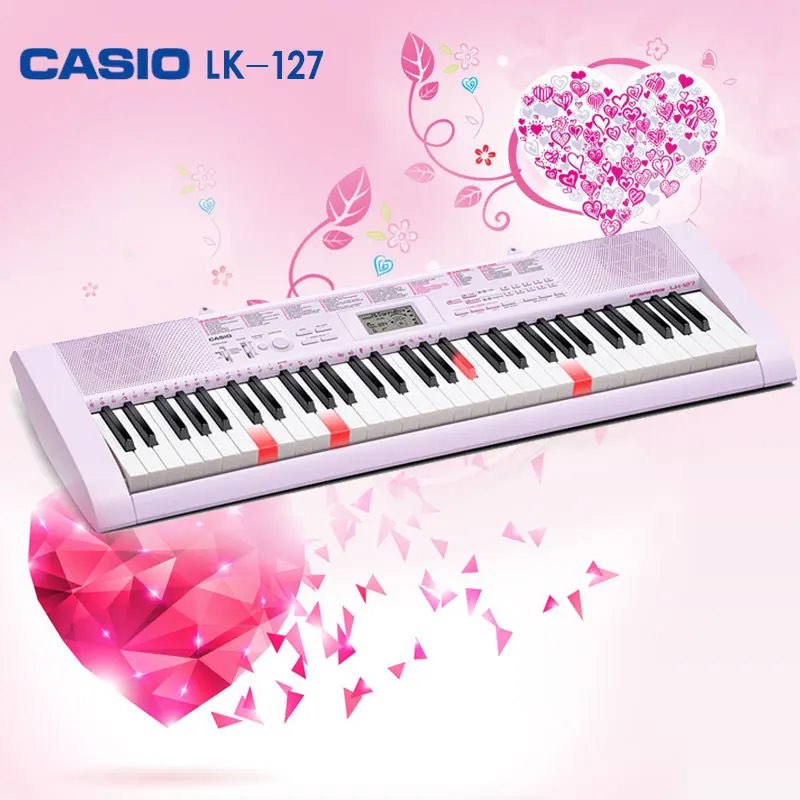 casio pink keyboard with stand, Hobbies & Toys, Music & Media, Musical ...