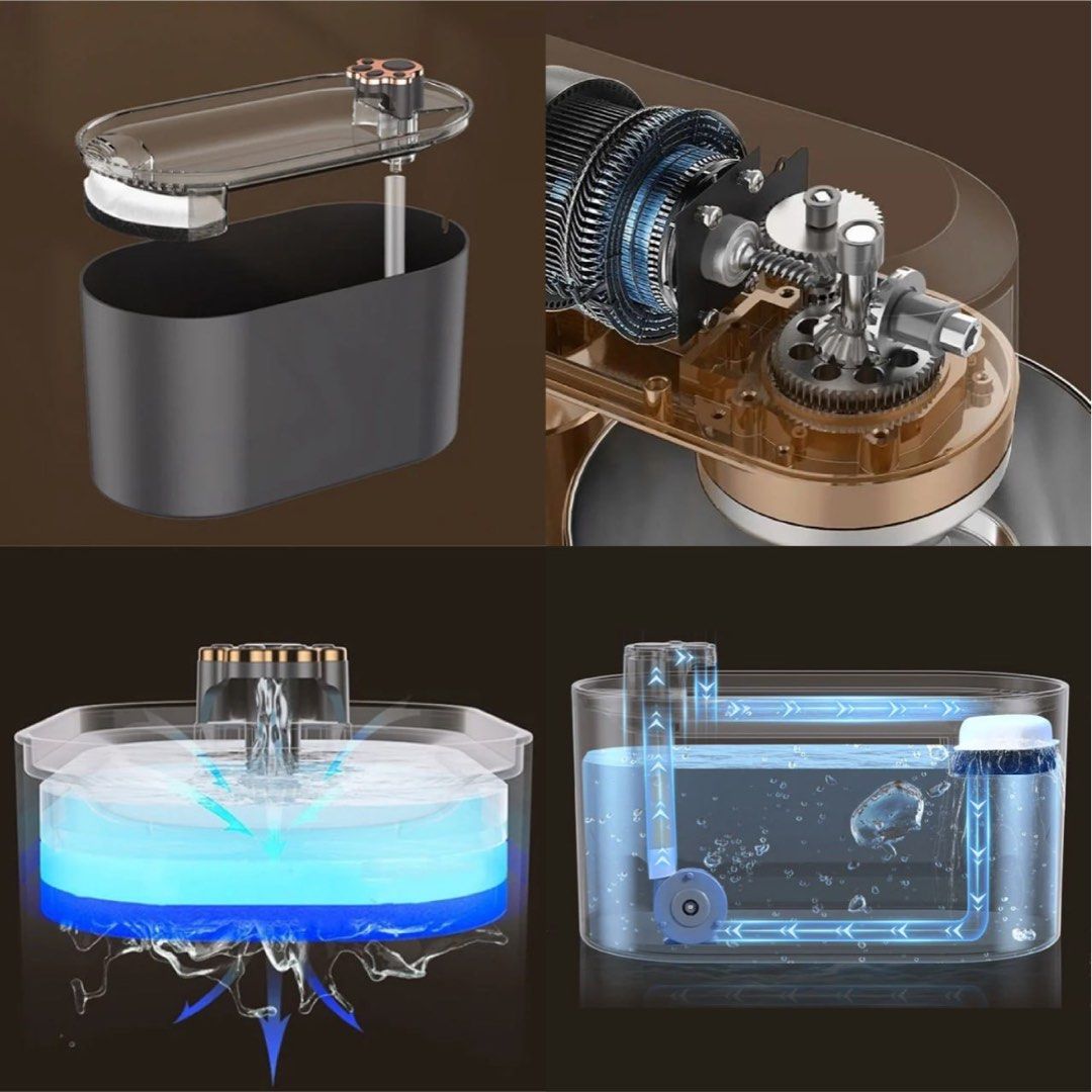 Cat 3L Automatic Water Fountain V1 (USB), Pet Supplies, Homes & Other ...