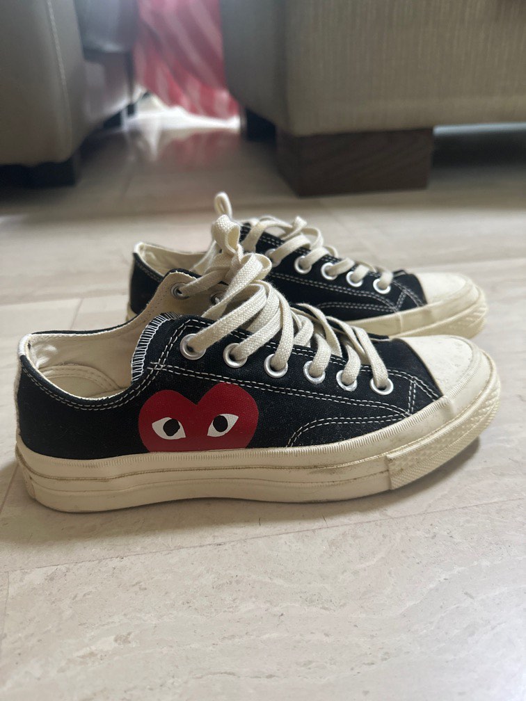 CDG Converse, Women's Fashion, Footwear, Sneakers on Carousell