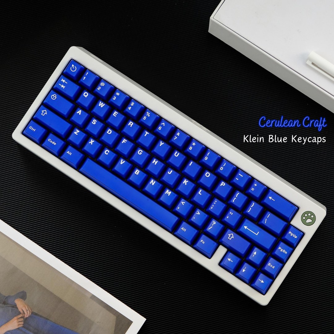 Cerulean Craft Klein Blue Keycaps / Cherry Profile Keycaps / ABS ...