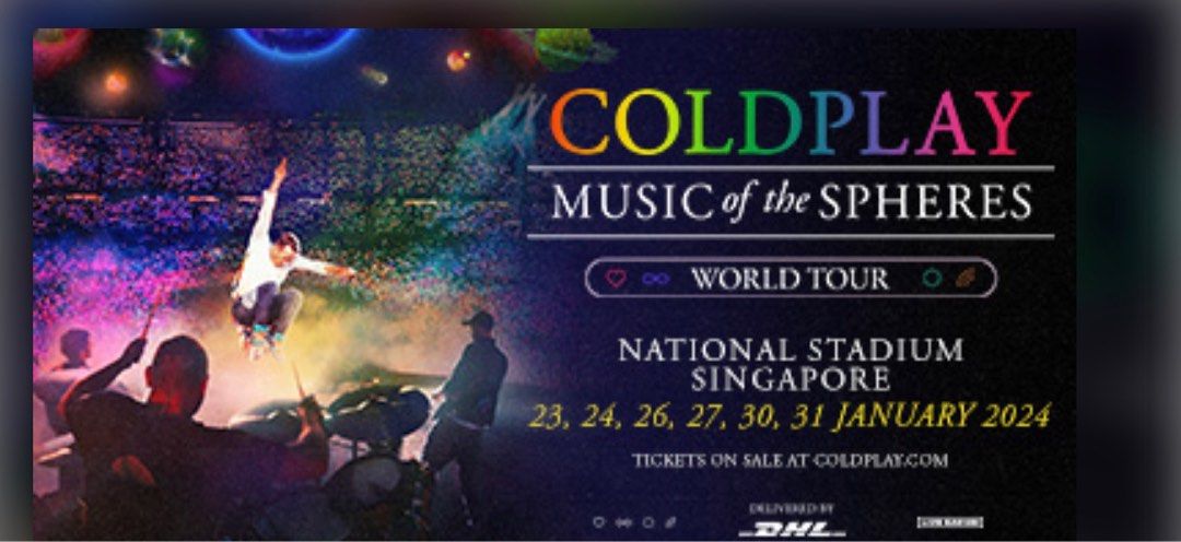 ColdPlay 23 Jan 2024, Tickets & Vouchers, Event Tickets on Carousell
