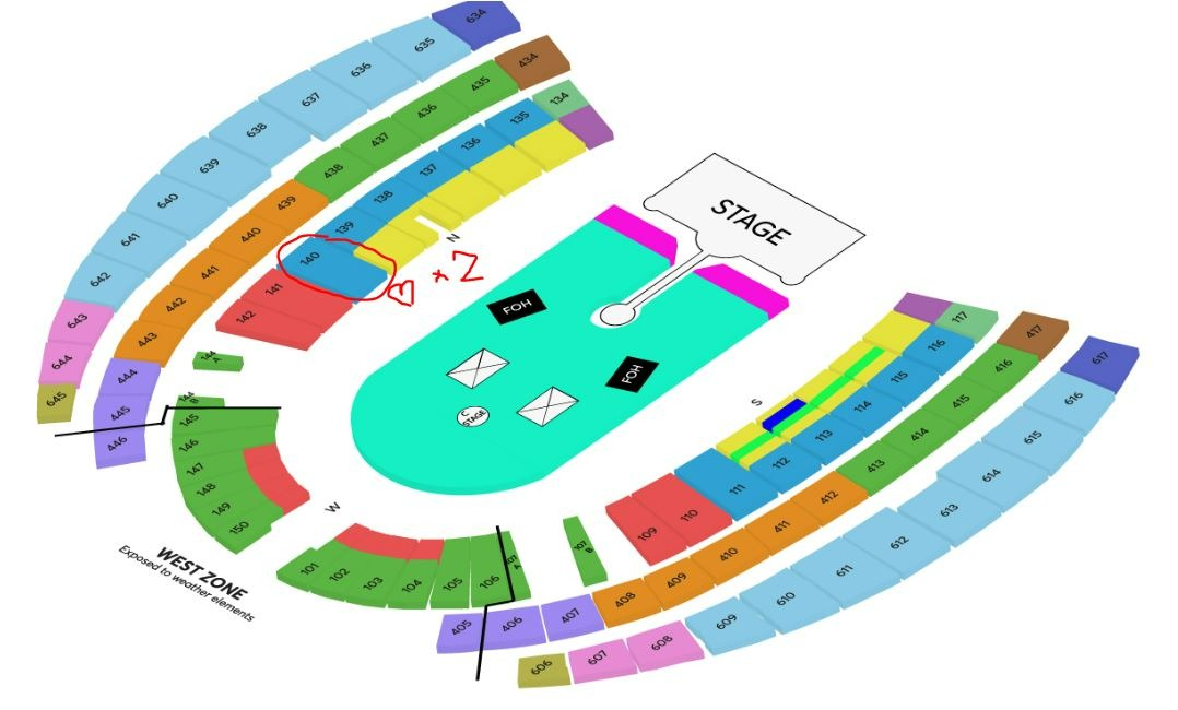 Coldplay CAT 2 Tickets, Tickets & Vouchers, Event Tickets on Carousell