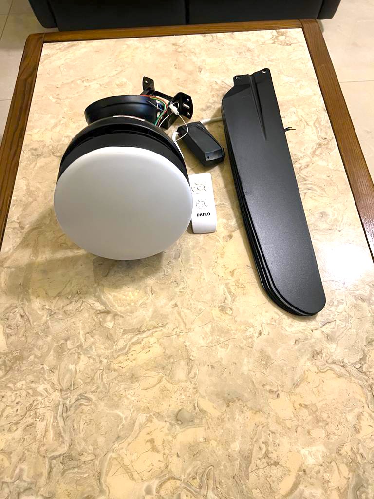 Daiko Tokyo Ceiling Fan 56 inch, Furniture & Home Living, Lighting ...