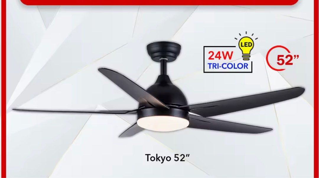 Daiko Tokyo Ceiling Fan 52 inch sale , Furniture & Home Living ...