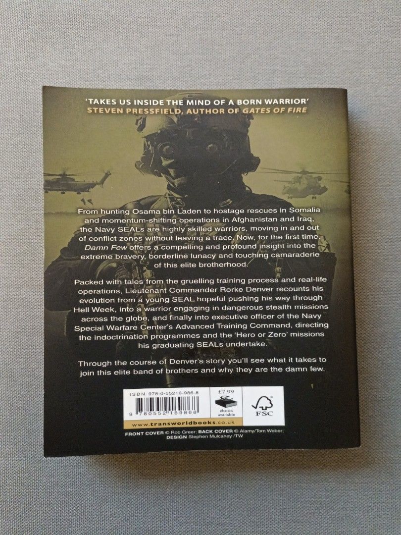 Damn Few - Making the Modern SEAL Warrior, Hobbies & Toys, Books ...