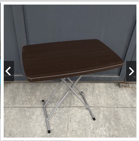 Dark Brown Folding Table, Furniture & Home Living, Furniture, Tables ...