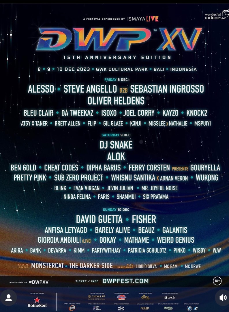 DWP 2023 VIP 3-Day pass (cheapest pair), Tickets & Vouchers, Event ...