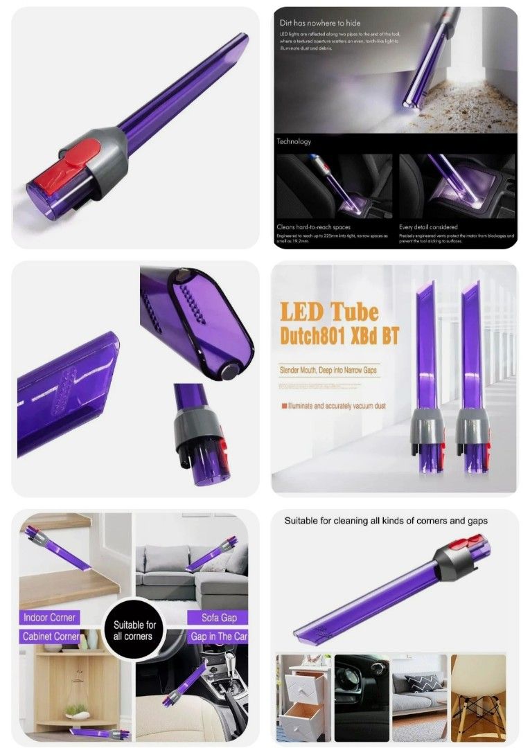 Dyson Light Pipe Crevice Tool, TV & Home Appliances, Vacuum Cleaner ...
