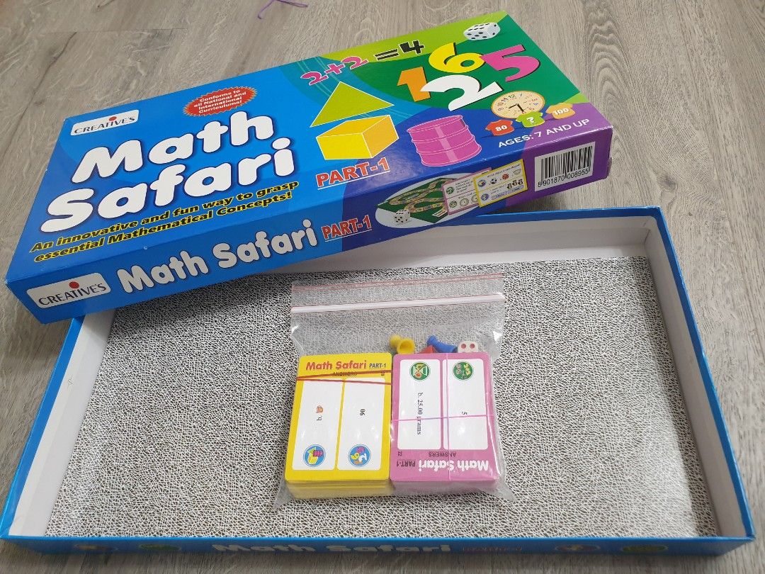 Educational Kids' Board Games: Math Safari, Hobbies & Toys, Toys ...