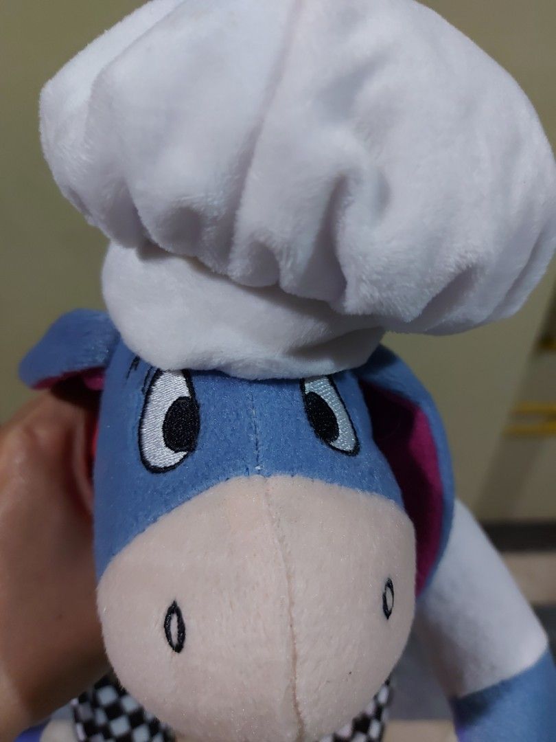 Eeyore Chef Stuffed Toy, Hobbies & Toys, Toys & Games on Carousell