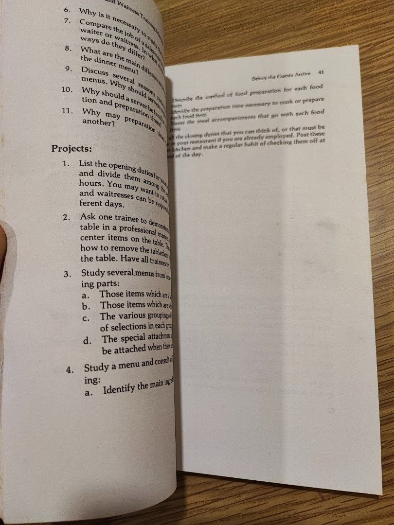 (ENG) The Waiter & Waitress Training Manual, Hobbies & Toys, Books ...