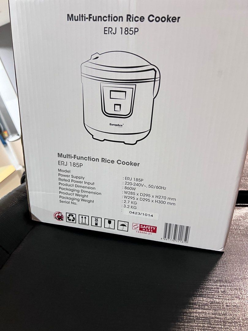 Europace 1.8L multi function Rice Cooker, TV & Home Appliances, Kitchen ...