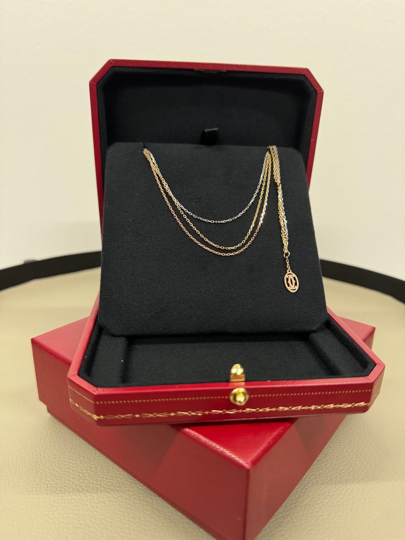 *FULL SET* CARTIER TRINITY CHAIN NECKLACE, Luxury, Accessories on Carousell