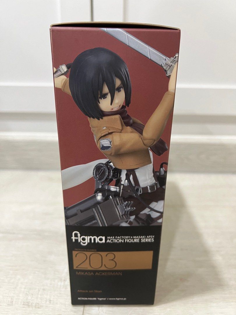 Figma 203 Mikasa Ackerman Attack on Titan AoT Shingeki no Kyojin SnK ...