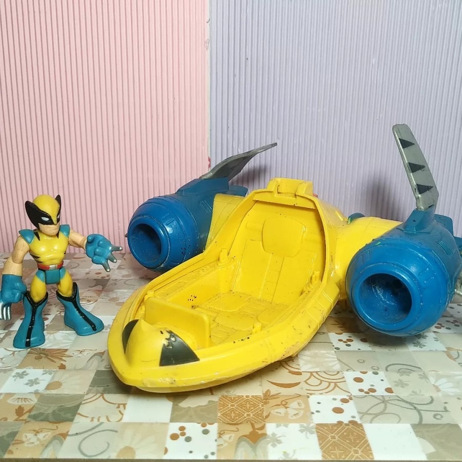 Figure set Wolverine Marvel Super Hero Adventure Rescue Jet ori, Toys ...