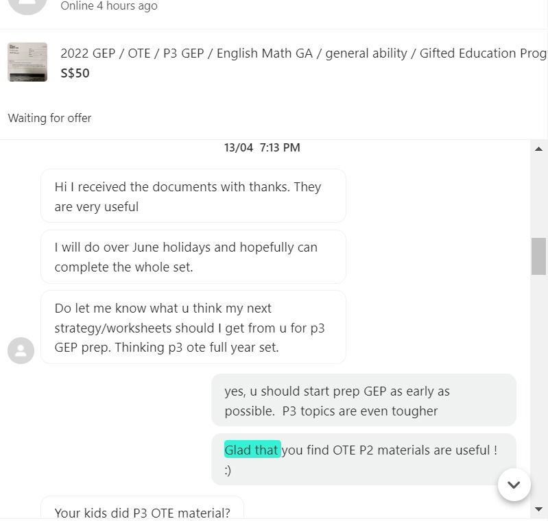 GEP P1 P2 P3 P5 P6 GEP Screening and selection test Prep English Math ...