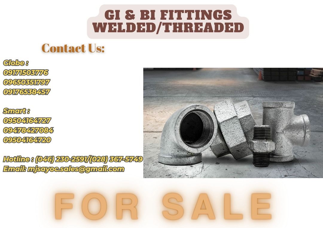 GI & BI FITTINGS WELDED/THREADED, Commercial & Industrial, Construction ...