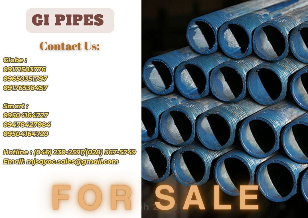 GI PIPES, Commercial & Industrial, Industrial Equipment on Carousell