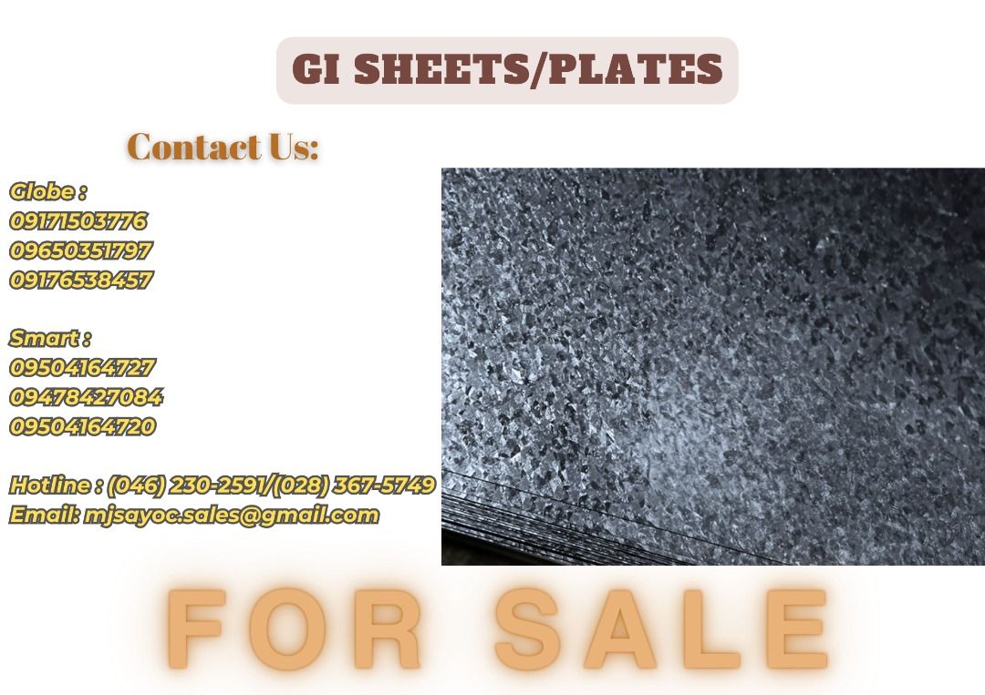 GI SHEETS/PLATES, Commercial & Industrial, Construction & Building ...