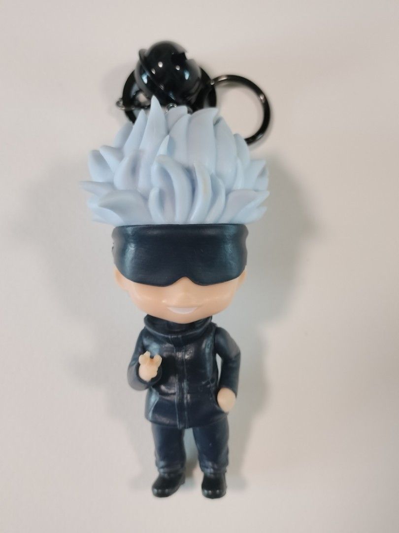 Gojo Satoru jujutsu kaisen gachapon keychain bell & two key rings ...