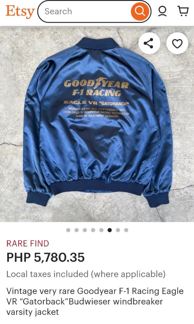 Goodyear F-1 Racing Jacket, Men's Fashion, Coats, Jackets and Outerwear ...