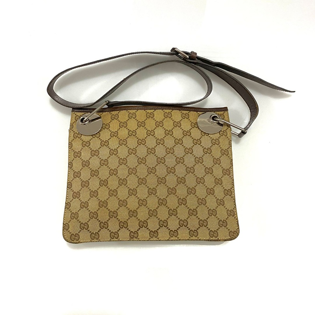 Gucci Logo Gg Pattern Crossbody Bag, Barang Mewah, Tas & Dompet di ...