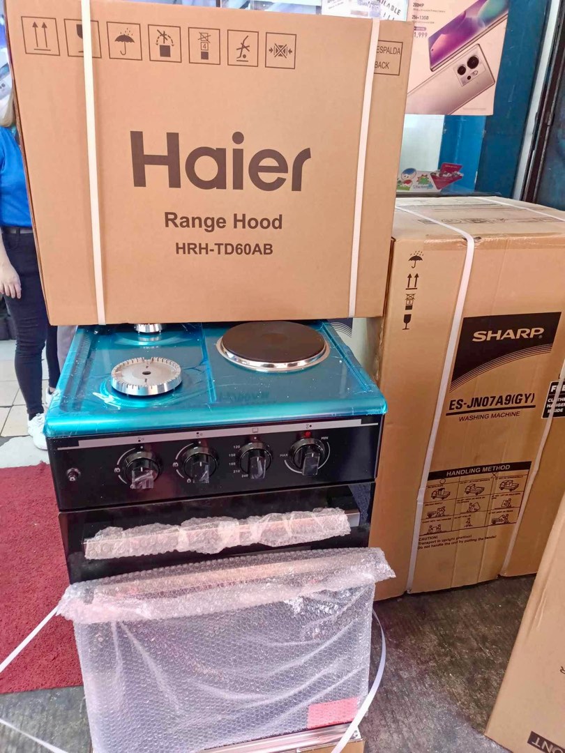 HAIER GAS RANGE W/ 2 GAS BURNER AND 1ELECTRIC WITH FREE HAIER RANGE ...