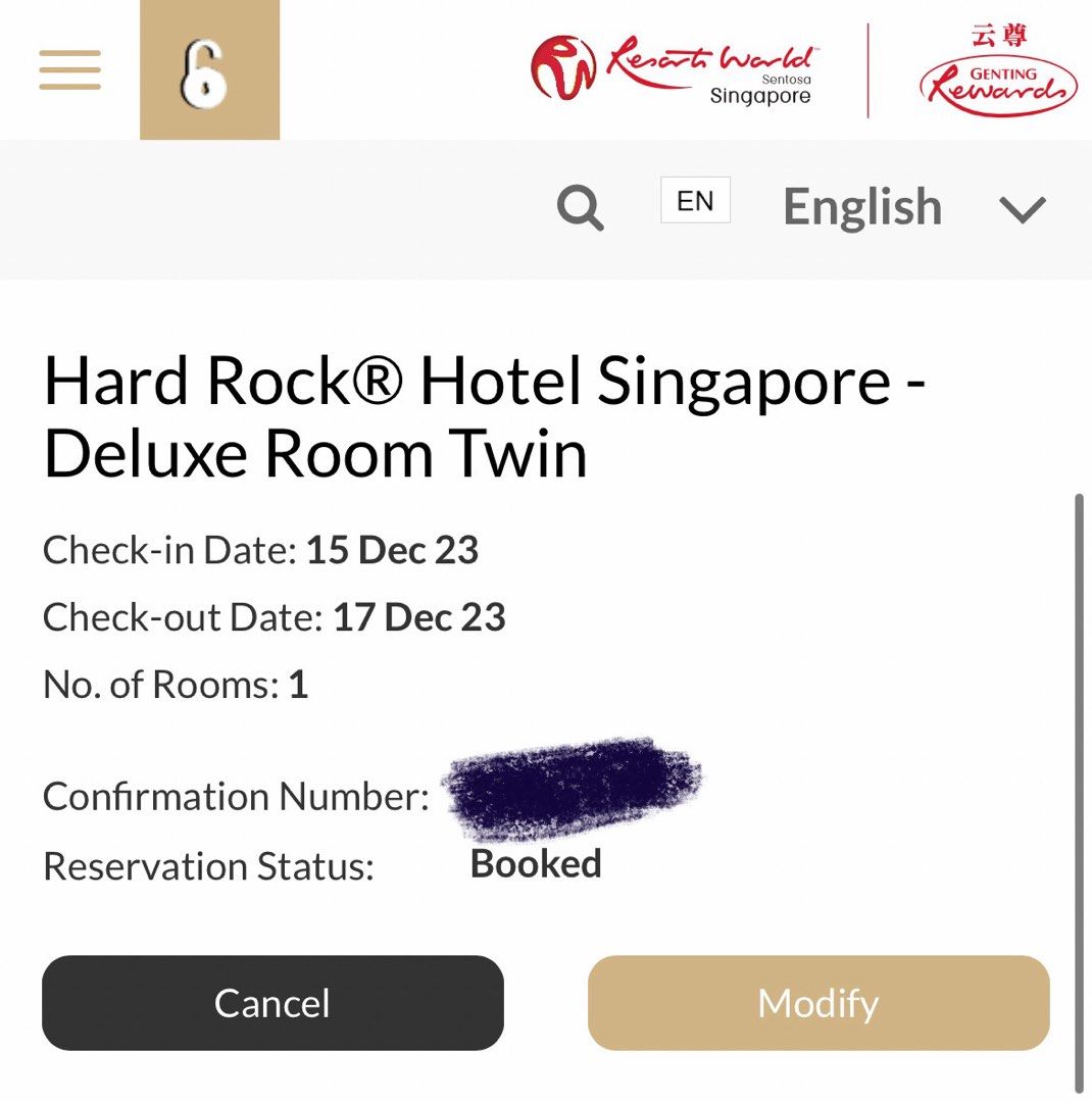 Hard Rock Hotel @ RWS 3 Days 2 Nights Stay, Tickets & Vouchers, Local ...