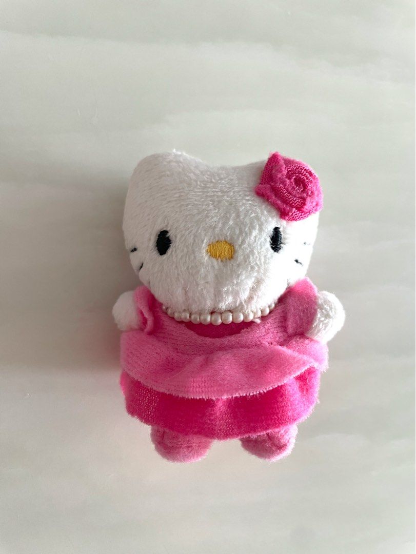 Hello kitty pink dress plush toy 7cm, Hobbies & Toys, Toys & Games on ...