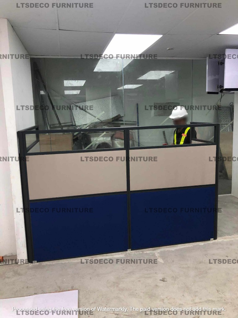 HIGH PANEL MODULAR PARTITION OFFICE FURNITURE, Furniture & Home Living ...