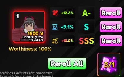 HOMURA A- S SSS range, Video Gaming, Video Games, Others on Carousell