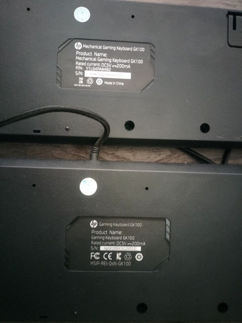 HP Mechanical Gaming Keyboard GK100, Computers & Tech, Parts ...