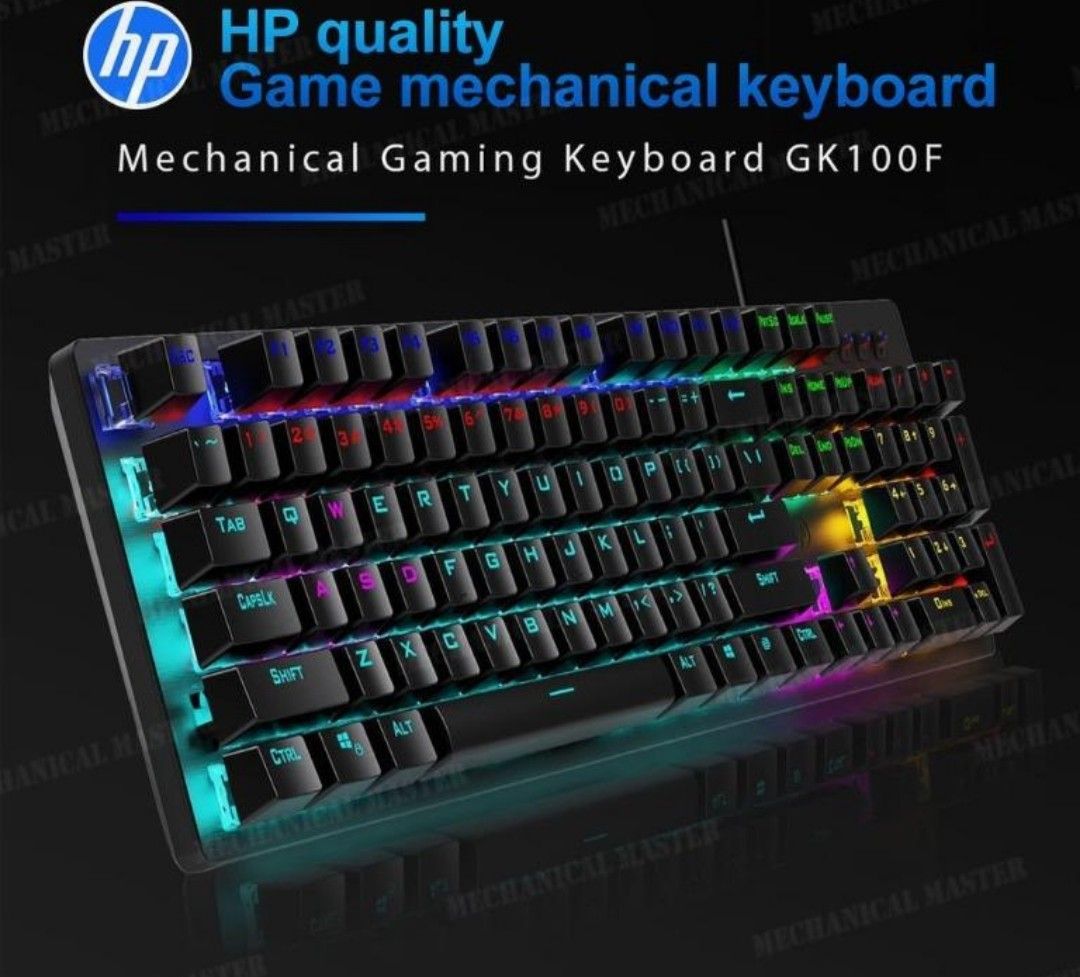 HP Mechanical Gaming Keyboard GK100, Computers & Tech, Parts ...