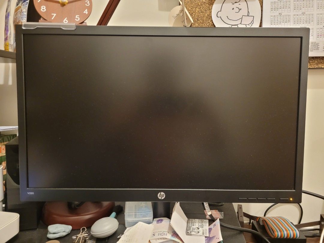 HP V220 21.5" LCD Monitor, 電腦＆科技, 電腦周邊及配件, 電子屏幕 - Carousell