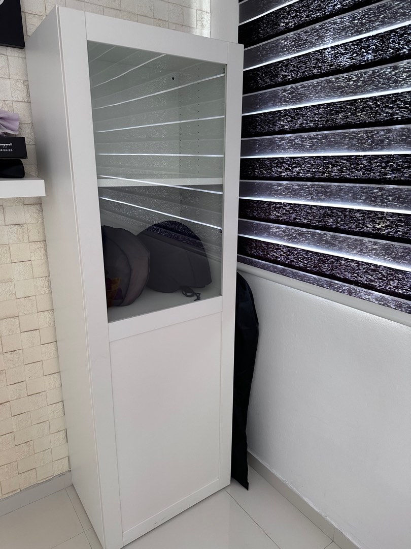 Ikea Vard Glass Cabinet, Furniture & Home Living, Furniture, Shelves ...