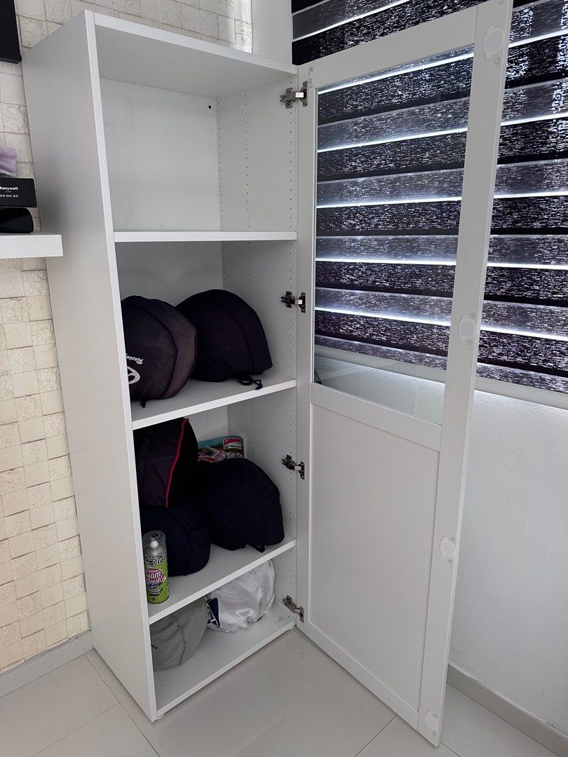 Ikea Vard Glass Cabinet, Furniture & Home Living, Furniture, Shelves ...