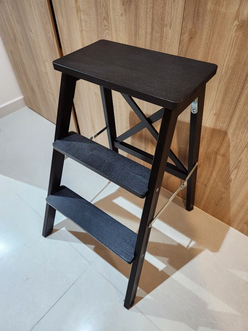 Ikea wooden ladder, Furniture & Home Living, Home Improvement ...