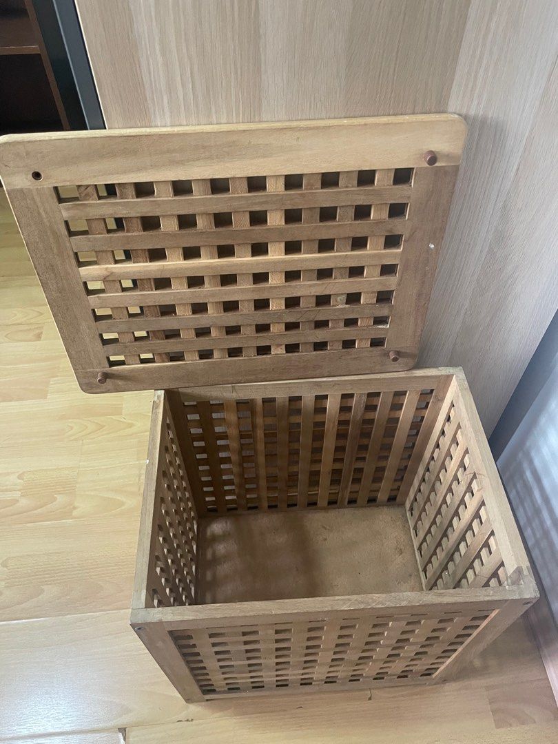 IKEA wooden storage box, Furniture & Home Living, Furniture, Other Home ...