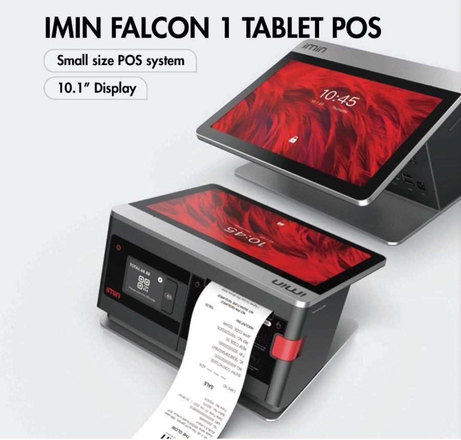IMin Falcon 1 - Android 10.1 Tablet POS with inbuilt 80mm Printer ...