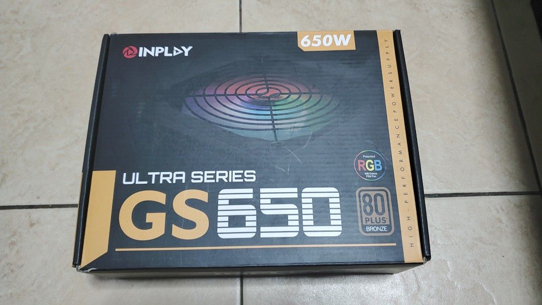 InPlay GS650 Ultra 650W Bronze True-Rated PSU, Computers & Tech, Parts ...