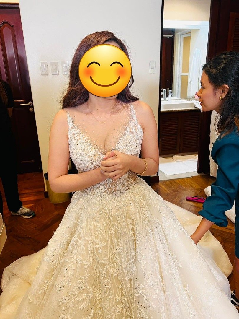 Jazel Sy Bridal Gown, Women's Fashion, Dresses & Sets, Evening dresses & gowns on Carousell