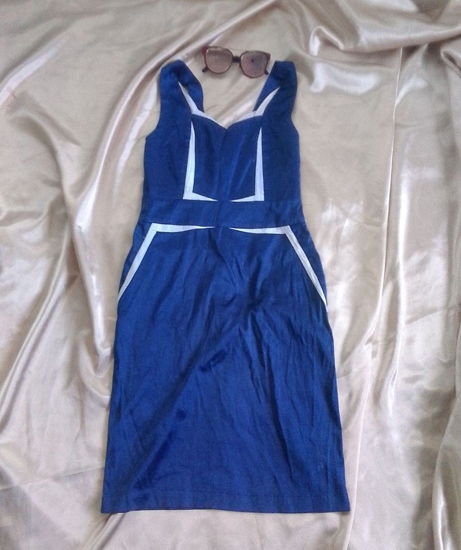 JS Prom Simple Blue Dress, Women's Fashion, Dresses & Sets, Dresses on ...