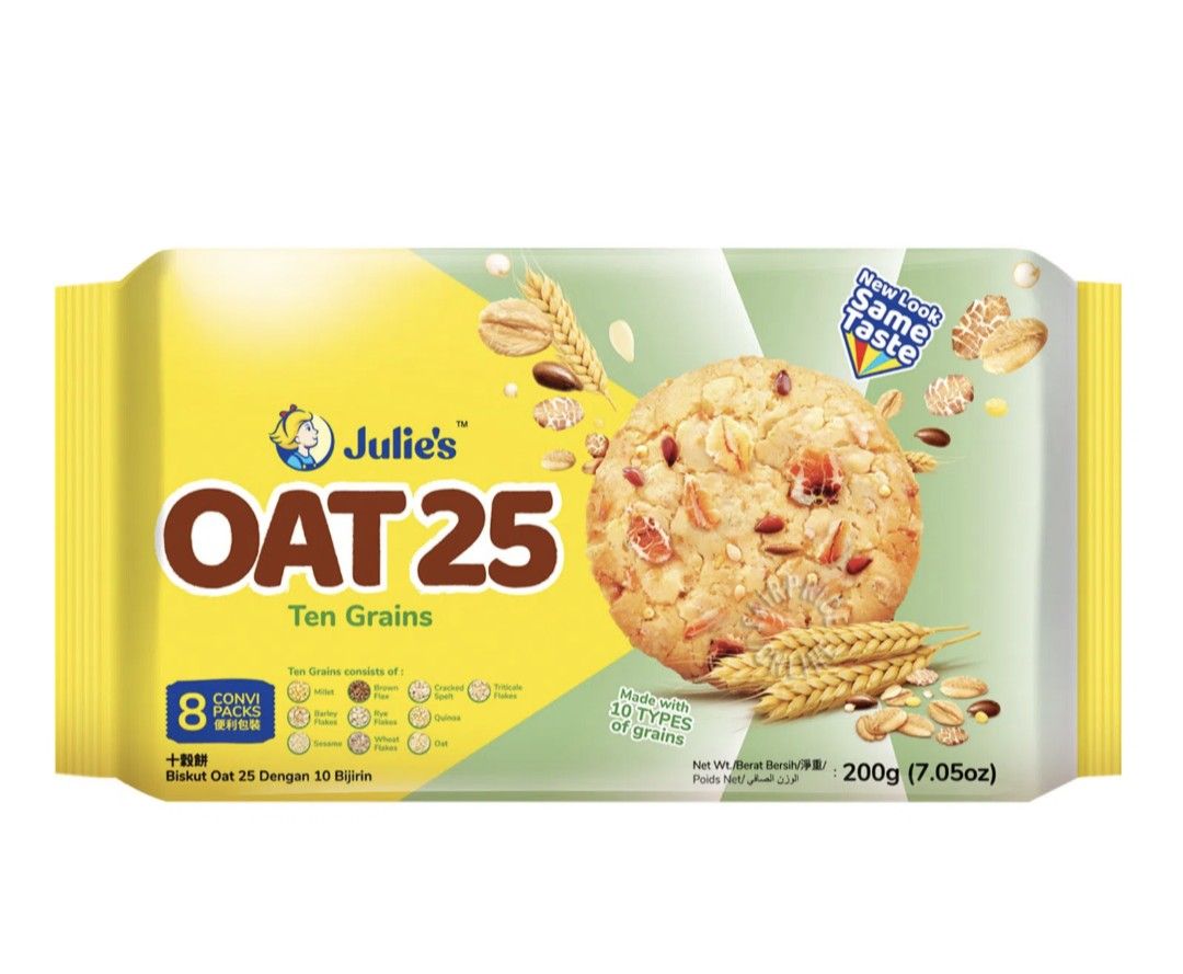 Julie oat 25 cookies biscuit oat biscuit flavoured oatmeal breakfast ...