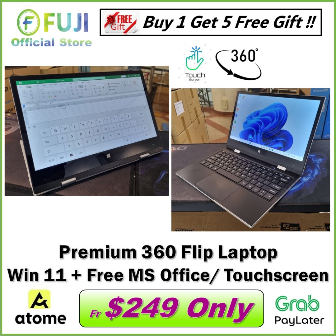 Jumper 360 Flip + Touch Screen Laptop - 6GB RAM - 128GB SSD Drive ...