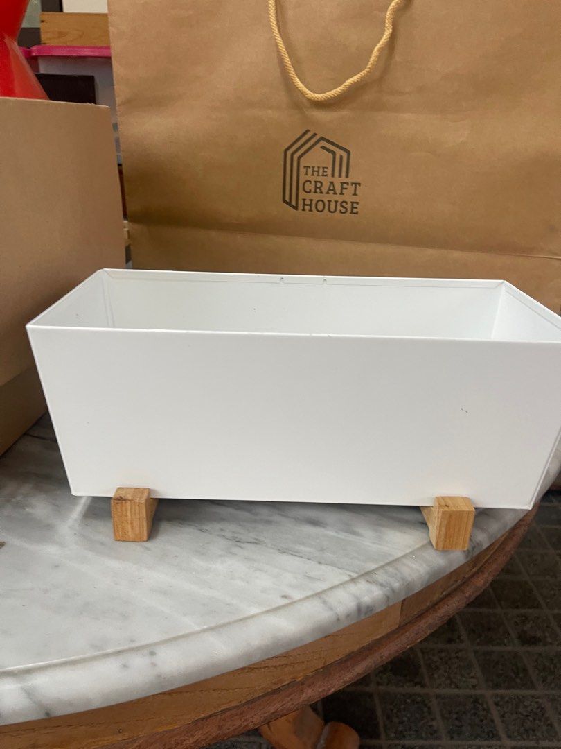 KATONG PICK UP - BITTERGURKA Plant pot, white, 32x15 cm white ...