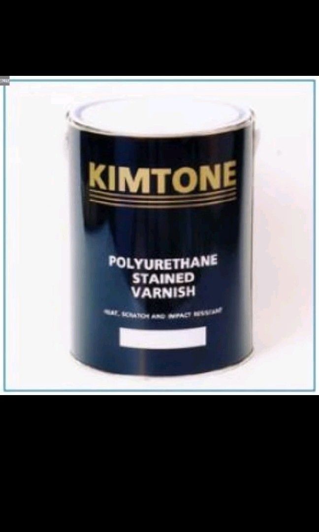 Kimtone polyurethane varnish clear glossy 300ml, Furniture & Home ...