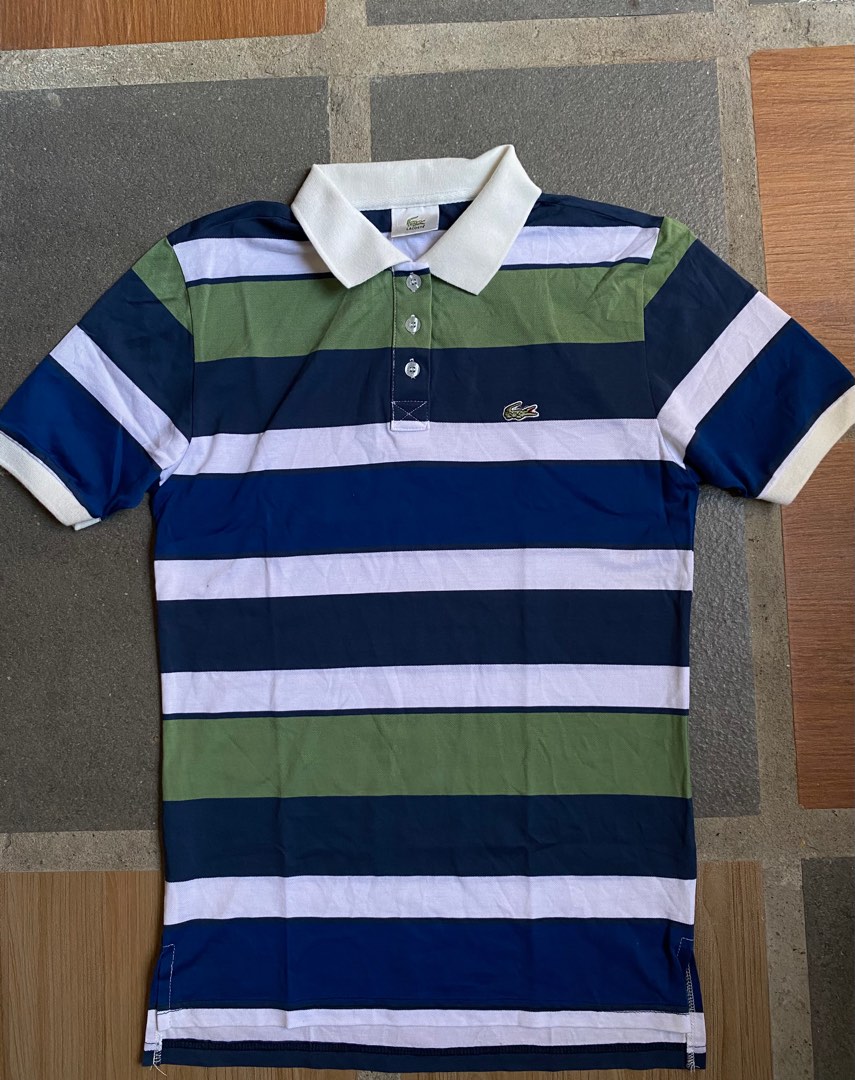 Lacoste Stripes Polo Shirt, Men's Fashion, Tops & Sets, Tshirts & Polo ...