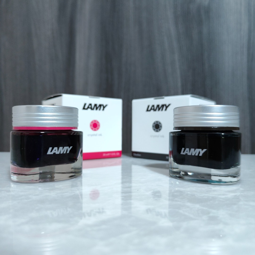 Lamy Crystal Fountain Pen Inks - Ruby and Obsidian, Hobbies & Toys ...