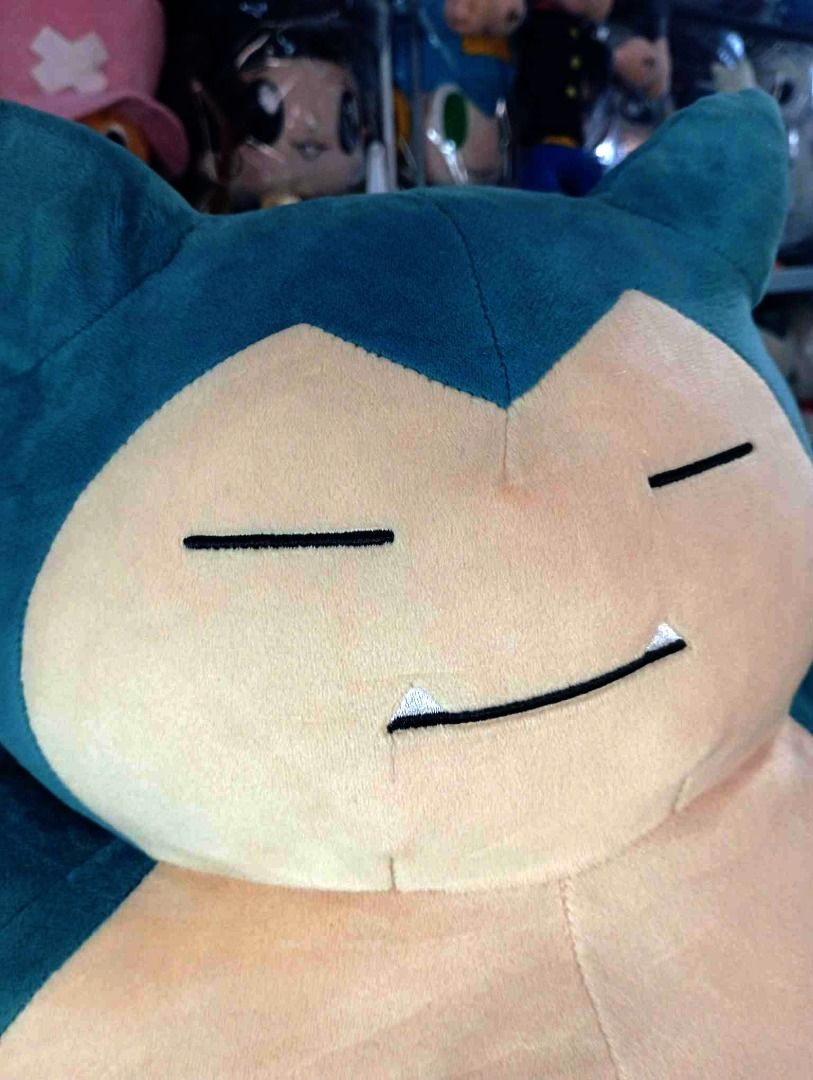Large and Bulky 19-Inch Snorlax Pokemon Plush Stuff Toy (Pokemon Center ...